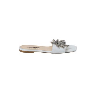 Ermanno Scervino Swarovski-verzierte Pantoletten - - Shoes - Damen - Wei&szlig; - 38 EU