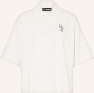 ER Elias Rumelis Elias Rumelis Jersey-Poloshirt Lorelisa Mit Pailletten weiss