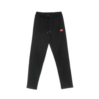 Fila Schwarze Tapered Track Hose Stilvolles Athleisure - - Trousers - Herren - Schwarzk - XS