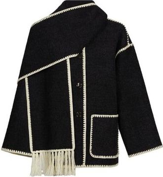 Toteme Veste en laine m&eacute;lang&eacute;e