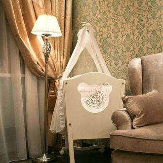 Maytoni Grace Lampadaire en laiton et cristal, 1 lumi&egrave;re, E14