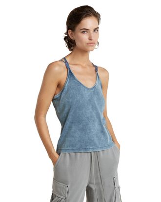 G-Star G-Star RAW Womens Tops Indigo Spaghetti Strap Tank top wmn, Blau (Sun Faded Indigo D24518-D643-B503), XXL