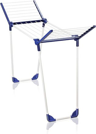 Leifheit Standtrockner Pegasus 120 Solid Compact, standfester Badewannentrockner mit Flügeln, platzsparendes Trocknen in der Badewanne, Kleiner Flügelwäschetro