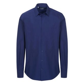 Dolce & Gabbana Herrenhemd Klassischer Stil - - Shirts - Herren - Blau - M