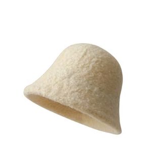 Generic Bob en Fourrure Douce et Chaude for Femme, Style p&ecirc;cheur boucl&eacute;, id&eacute;al for lhiver.(Beige)