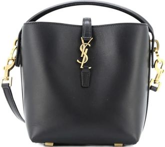 Saint Laurent Le 37 Leather Mini bucket bag - Schwarz