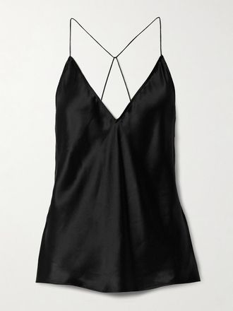 Nili Lotan Haut En Charmeuse De Soie Emile - Noir