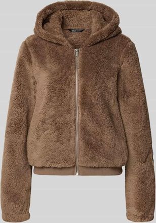 Only Regular Fit Teddyjacke mit Kapuze Modell NEWANNA
