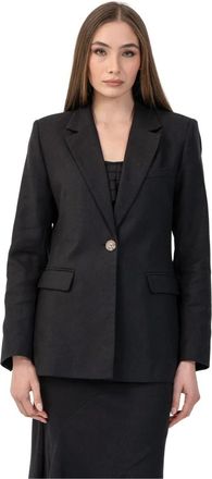 Kocca Femme, Vestes, Noir, Taille: 40 FR Relaxed Fit Blazer Jacket
