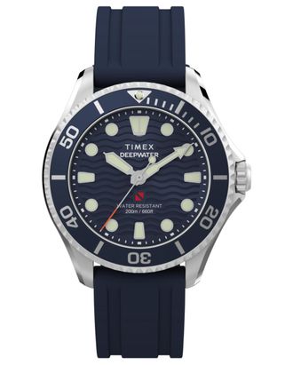 Timex Deep Water Meridian Blau Unisex Armbanduhr TW2Y40300