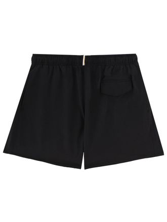 HUGO BOSS Recycled Polyester Logo Swim Shorts - Black
