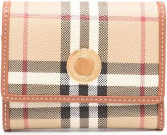 Burberry Femme, Accessoires, Beige, Taille: ONE Size Vintage Check Small Wallet
