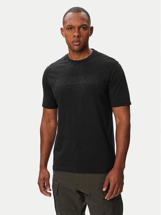 Napapijri T-Shirt S-Bollo SS 3 NP0A8BAF Schwarz Regular Fit