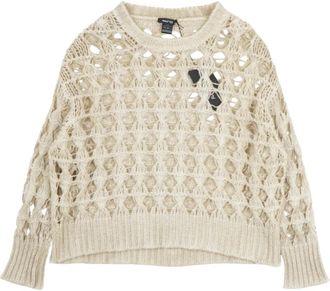 Avant Toi Femme, Pulls, Beige, Taille: 36 FR Maille &agrave; col rond