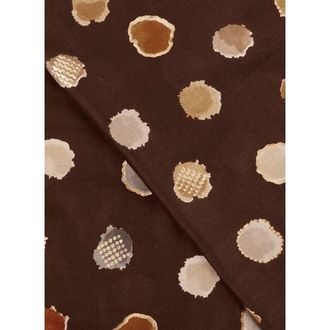 Au Printemps Paris Foulard &agrave; motif avec franges