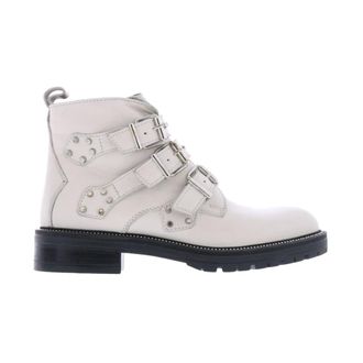 Paris Punk Femme, Chaussures, Blanc, Taille: 39 EU Biker Studs with Strap