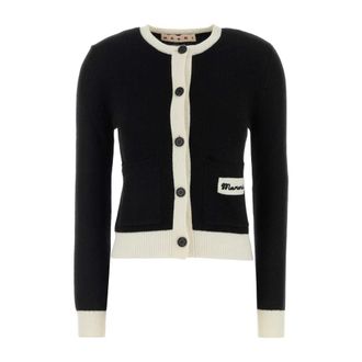 Marni Femme, Pulls, Noir, Taille: 38 FR Cardigans