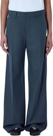 Christophe Lemaire Femme, Pantalons, Gris, Taille: 38 FR Pantalon Tailleur Jambe Large