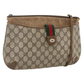 Gucci Sac bandouli&egrave;re en plastique Pre-owned - Femme - Pre-owned - Beige - Taille: ONE Size