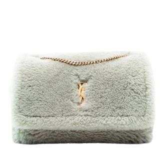 Saint Laurent Pre-owned Reversible Fur and Suede Shoulder Bag - - Pre-owned - Damen - Grau - ONE SIZE