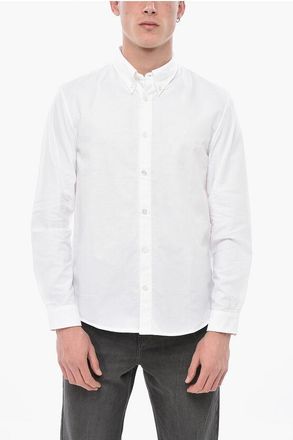 A.P.C. Cotton Button-down Shirt with Ton sur Ton Logo size M