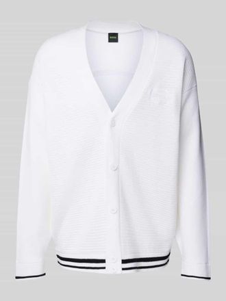 HUGO BOSS Strickjacke mit Knopfleiste