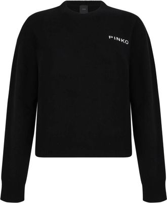 Pinko Pinko, Femme, Pulls, Noir, Taille: 42 FR Martinica Jumper