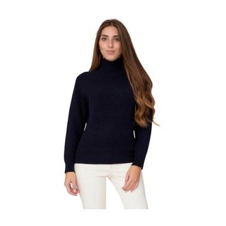 Kaos Kaos, Femme, Pulls, Bleu, Taille: 42 FR Maglia a Costine