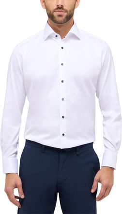 Eterna Male Luxury Shirt unifarben MODERN FIT 40_H_1/1, 1/1, wei&szlig;