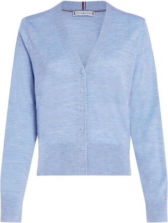 Tommy Hilfiger Damen Strickjacke aus Merino-Wolle