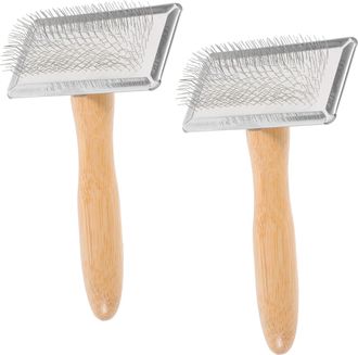 PartyKindom 2 Stück Filzbürsten mit Holzgriff Robuste Nadelfilzwerkzeuge für Vielseitige Handwerksprojekte Benutzerfreundlich und Langlebig für Textil DIY anwendu