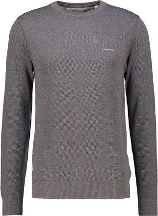 GANT Herren Strickpullover aus Baumwoll-Piqué Regular Fit