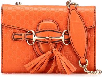 Gucci mini sac à bandoulière Microguccissima Emily (2016-2025) - Orange