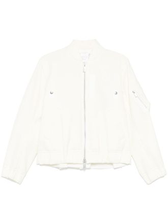 sacai veste bomber Suiting Bonding - Blanc
