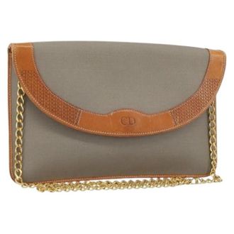 Dior Pre-owned Vintage Canvas Shoulder Bag - - Pre-owned - Damen - Grau - ONE SIZE