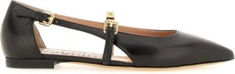 Moschino Leather Ballerina - Gr. 36 (EU) - in Schwarz