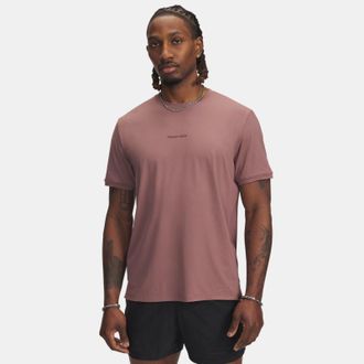 Under Armour Project Rock Iso-Chill Kurzarm-Oberteil für Herren Maroon Mist / dunkles Kastanienbraun XXL