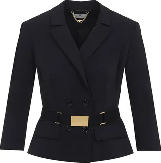 Elisabetta Franchi Blouson Rembourr&eacute; - Noir