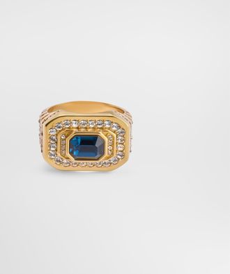 Dolce & Gabbana Ring Mit Strass - Mann Bijoux Blau Metall 64