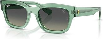 Ray-Ban Rb2228m Scuderia Ferrari Collection Sonnenbrillen Transparent Gr&uuml;n Fassung Grau Glas 53-19