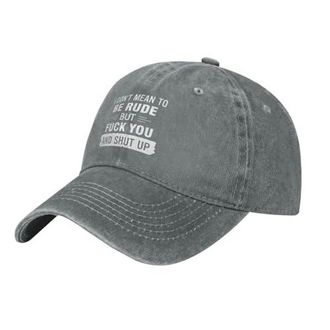 Generic Je Ne Veux Pas &Ecirc;tre Impoli, mais Ferme-La Et Va Te Faire Foutre. Homme Femme Casquette De Baseball Confortable Hip-Hop Cap D&eacute;contract&eacute; Chapeau De Cowb