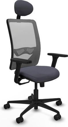 Piqueras y Crespo Call Center Zulema Stuhl mit 3D-Armen, h&ouml;henverstellbarer Lendenwirbelst&uuml;tze und festem Kopfteil, ausgestattet mit 3-fach verstellbarem Sinkro-Schneid