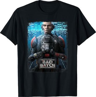 Star Wars The Bad Batch Echo Character Poster T-Shirt