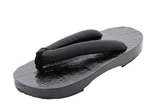 Kawaii-Story K-G-50 Pur Noir Orginal Japan Geta Bois Sandale Tabi Kimono Geisha Kendo Samurai - Noir - Noir, 42/44 EU