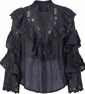 Souvenir Femme, Blouses et Chemises, Noir, Taille: 40 FR Blouses