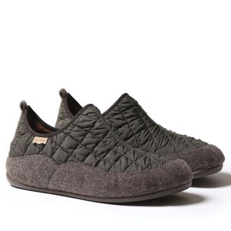 Toni Pons Hausschuhe f&uuml;r Herren aus Filz und Stoff - NIL-UM Kaki, 47 EU