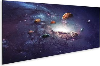 Islandburner Bild auf Leinwand Planeten des Sonnensystems Im Weltraum Jugendzimmer Kinderzimmer Bilder Wandbilder Poster