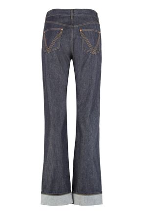 Bottega Veneta Womens Straight-Leg Jeans Indigo Cotton