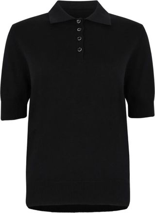 Nine In The Morning Femme, Tops, Noir, Taille: 40 FR Cotton Knit Polo