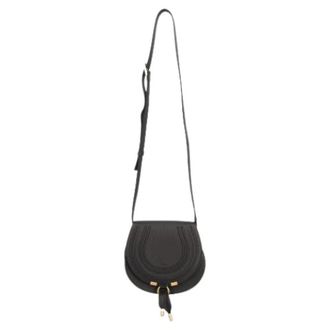 Chlo&eacute; Marcie Small Saddle Bag - - Bags - Damen - Schwarzk - ONE SIZE